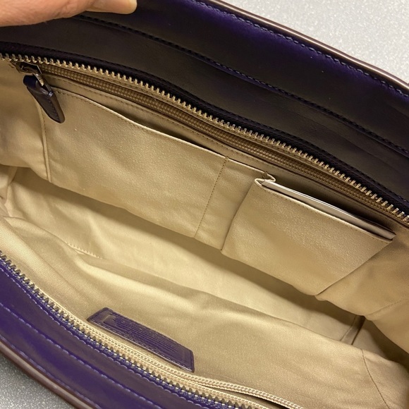 Coach | Bags | Coach Purple Legacy Print Medium Carryall Bag Nwt | Poshmark
